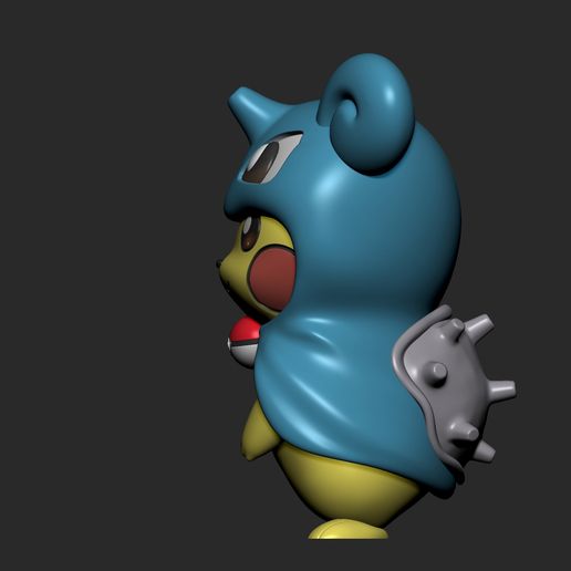 🐉 Pokemon - Pikachu Lapras Cosplay・Free STL File for ・Cults