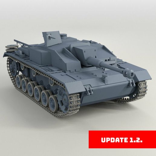 🪖 RC Tank – StuG III Ausf. F・ 3D File for 3D printing・Cults