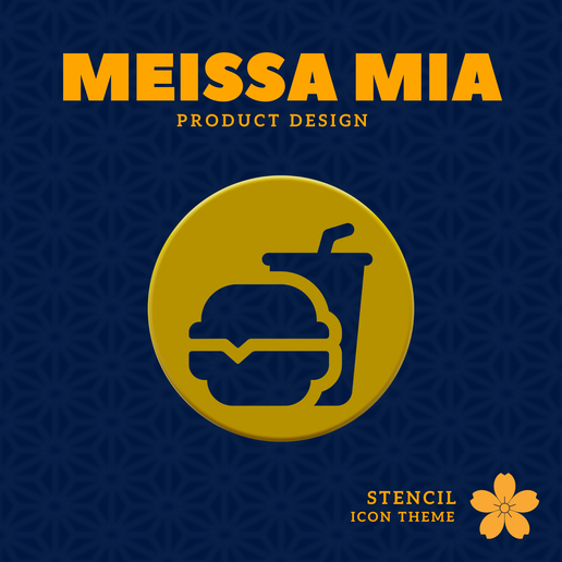 🍹 3D Printable Fast Food Stencil Duo – Burger & Soda Drink Master ...
