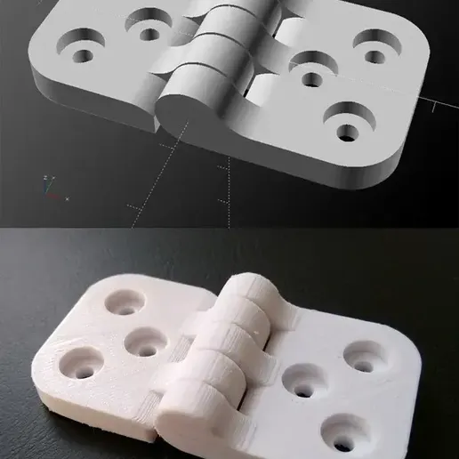 🧑‍🔧 Parametric Hinge・Free 3D File for 3D printing・Cults