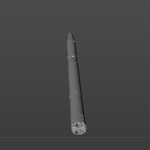 🗺️ Soviet 9M127 air-to-ground missile 3D model material・ OBJ File for ...