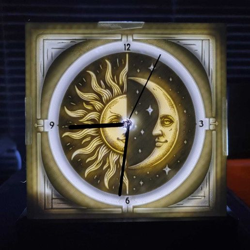 🕰️ DAY & NIGHT CLOCK・Free STL File for 3D printing・Cults
