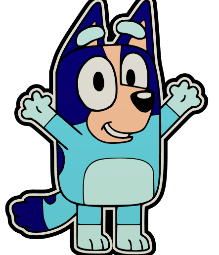🐕 Bluey the dog - led light and plaque・ 3MF File for ・Cults