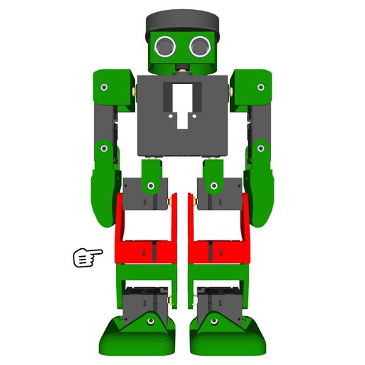🤖 Robot humanoide - Robonoid - Paso de rodilla・Archivo STL para ...