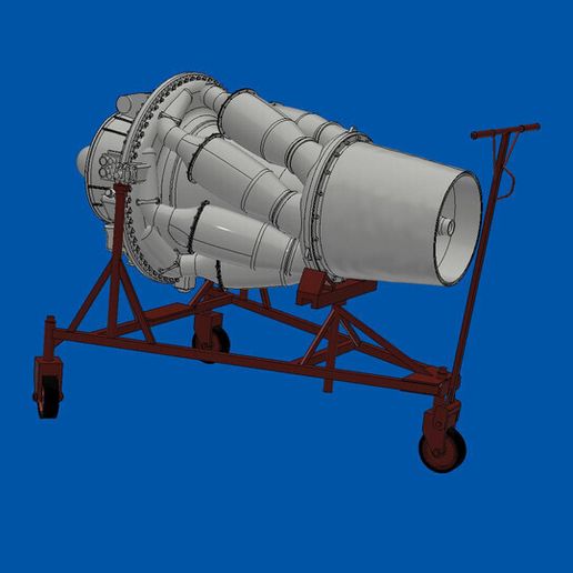 ️ Aircraft engine trolley・Archivo STL Gratis para Impresión 3D・Cults