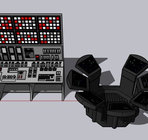 ⭐ Star Wars Death Star Computers for 3.75 scale・ 3D File for 3D ...