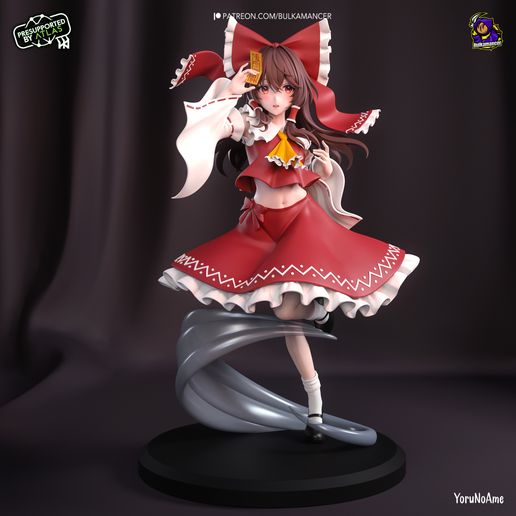 🎀 Reimu Hakurei | Touhou Project | 219mm・ 3D File for 3D printing・Cults