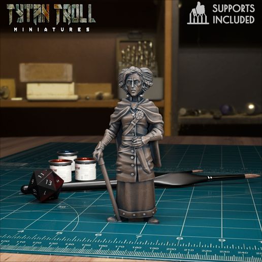 👤 Curse of Strahd - Combo de mini busto de Lady Watcher [Pre-soportado ...