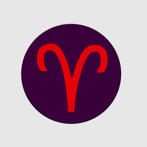 ♈ Aries Zodiac Coaster – 3D Printable STL for Astrology Lovers・ STL ...