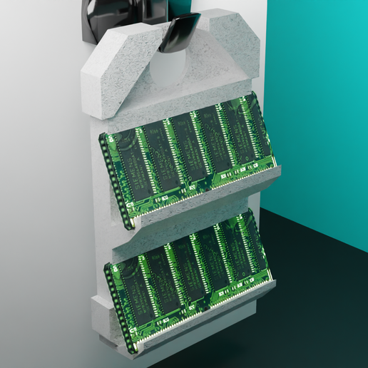 STL file RAM wall mount display 🐏 ・3D printing model to download・Cults