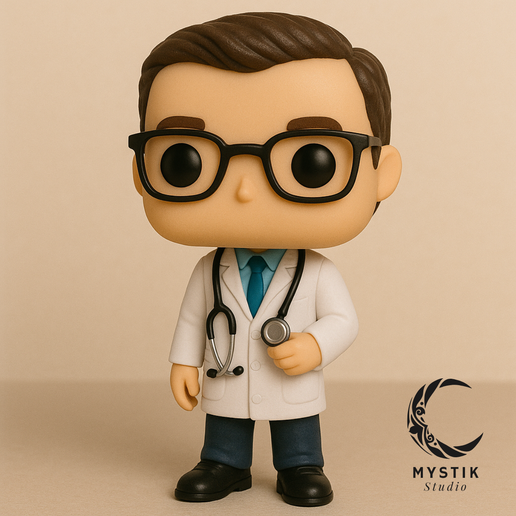 🩺 Funko Doctor Doctor - 3D Figure Funko Style・ STL File for 3D printing ...
