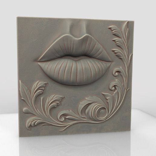 STL file Woman Lips Decor 👩 ・3D printable design to download・Cults