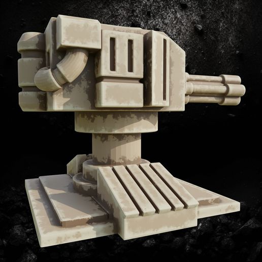 STL file Vanguard Bastion Turret ♟ ・3D printable model to download・Cults