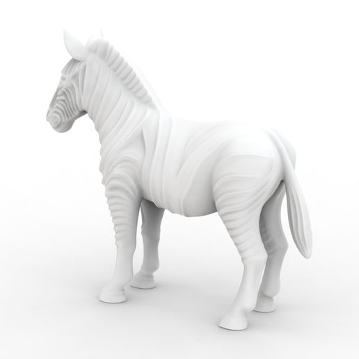 🦓 Zebra Sculpted 3D Printable 3D print model・ STL File for 3D printing ...
