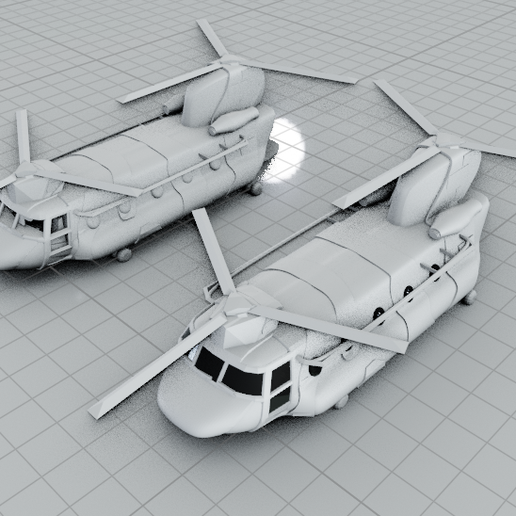 🚁 Boeing Chinook CH-47 helicopter model CH-47F・ STL File for 3D ...