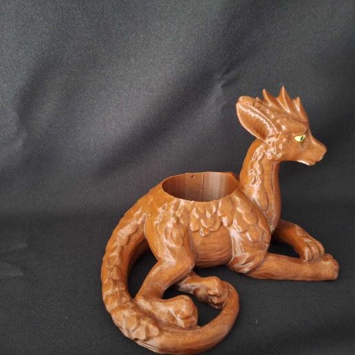 STL file Dragon Planter 🐉 ・Design to download and 3D print・Cults