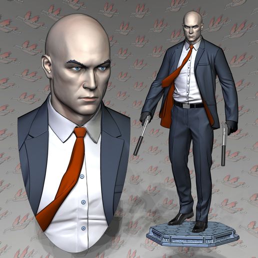🔫 AGENT 47・ 3D File for 3D printing・Cults