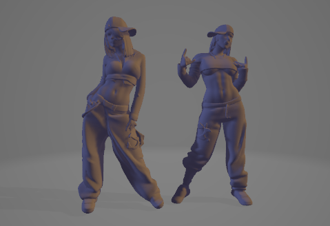🚗 ladies gangsta homies・ STL File for 3D printing・Cults