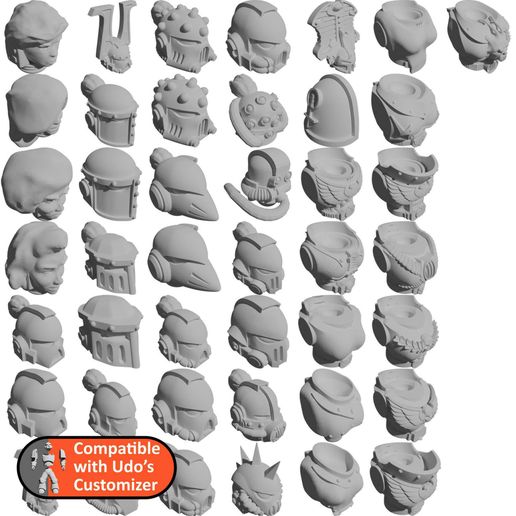 🛰 Space Soldiers - Ladies. Compatible with Udo's Customizer.・Free 3D ...