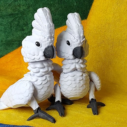🦜 Cockatoo Articulated Figure・ STL File for 3D printing・Cults