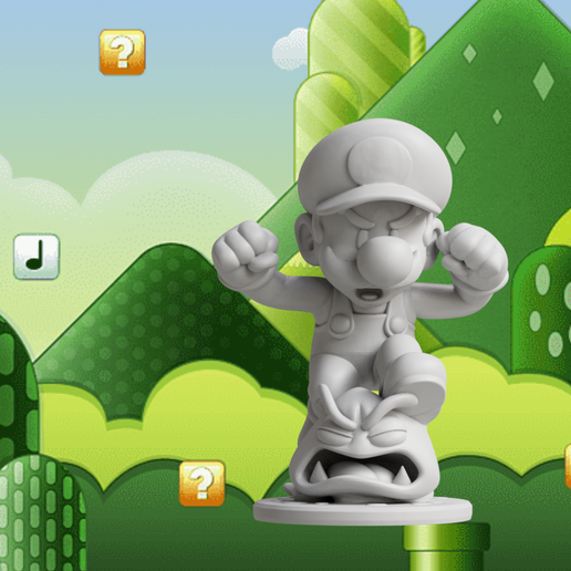 🎮 Luigi - STL Model for 3D Printing - Cartoon style video game figure ...