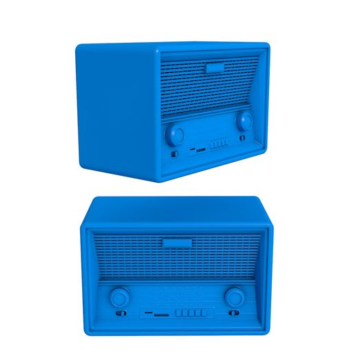 📻 Vintage Radio・ STL File for 3D printing・Cults