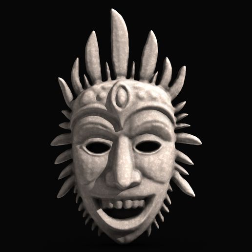 Fichier STL Native American Mask 1 👾 ・Design pour imprimante 3D à ...