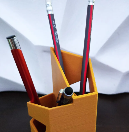 🏢 Pentagon desk container・Free STL File for 3D printing・Cults