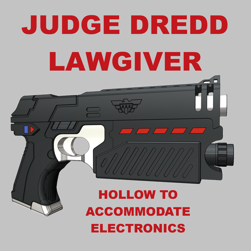 🧑‍⚖️ Judge Dredd Lawgiver 1995・ 3D File for 3D printing・Cults