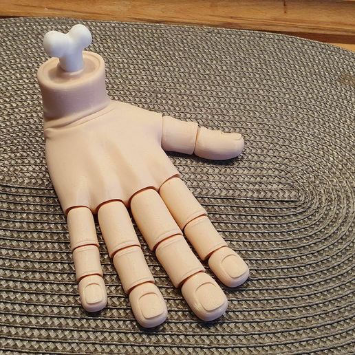 3D print Flexi PRINT-IN-PLACE Hand • made with Prusa MK3S+ ・ Cults