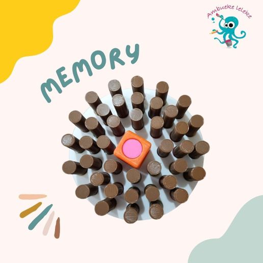 ♟ Memory・ STL File for 3D printing and CNC machining - Laser cutting・Cults