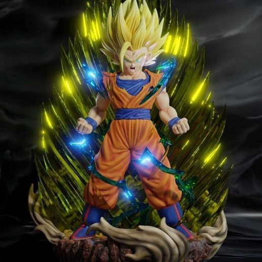 🦸 Gohan Super Saiyan 2・ STL File for 3D printing・Cults
