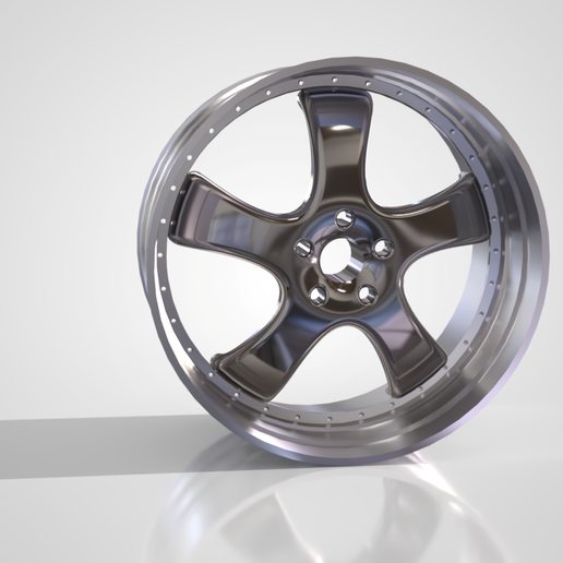 🛞 3 piece 5 spoke wheel・ STL File for 3D printing・Cults