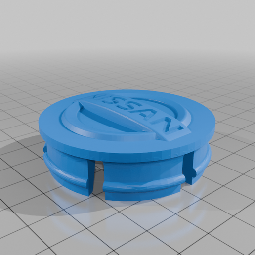 🛞 Nissan 350Z Wheel Center Cap・Free 3D File for ・Cults