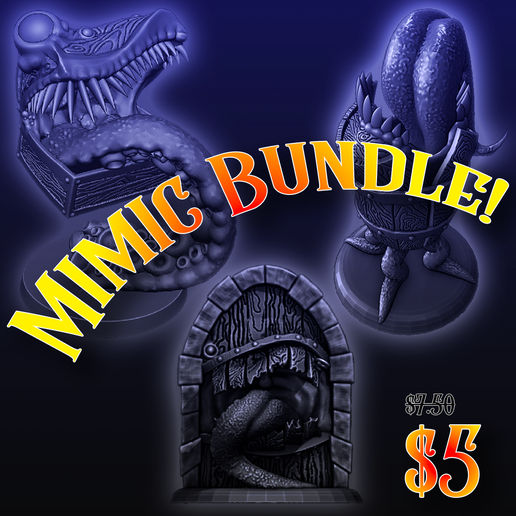 👹 Mimic Bundle・ STL File for ・Cults