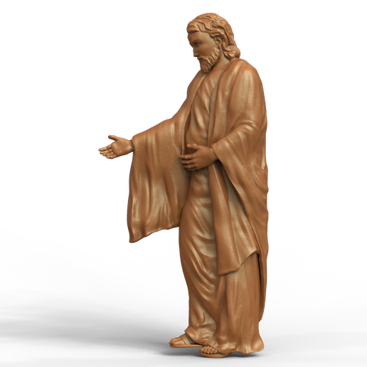 3D file 3D Model STL File for CNC Router Laser & 3D Printer 2514 Jesus ...