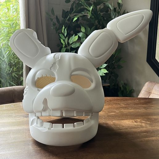 🐇 Spring Bonnie / Yellow Rabbit Full helmet (FNAF / FIVE NIGHTS AT ...