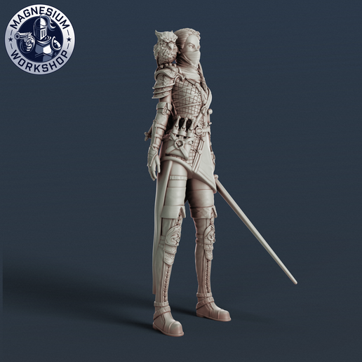 👧 Pathfinder Girl with Familiar / Archer / Ranger・ 3D File for 3D ...