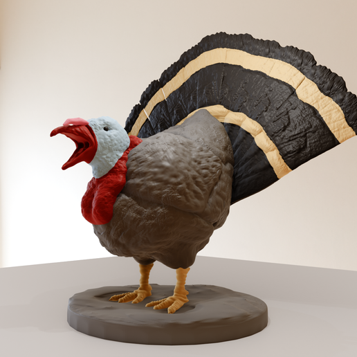 STL file turkey screaming stl 🦃 ・Model to download and 3D print・Cults