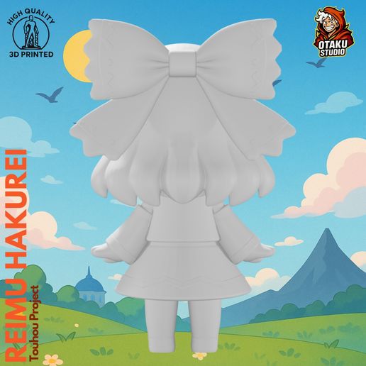 🎨 Chibi Reimu Hakurei - TOUHOU PROJECT FAN ART 3D Model・ STL File for ...