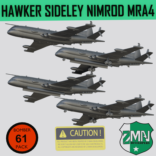 🛩️ BAE Systems Nimrod MRA4 (V6)・ STL File for 3D printing・Cults