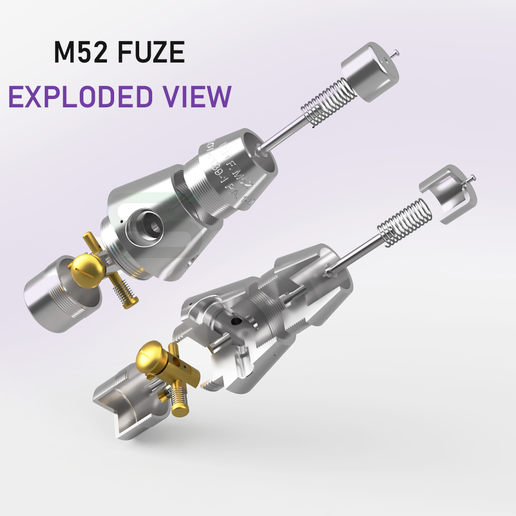 🇺🇸 United States M52 Fuze・ STL File for 3D printing・Cults