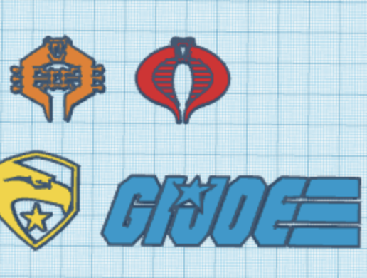 GI JOE LOGOS・ STL File for ・Cults