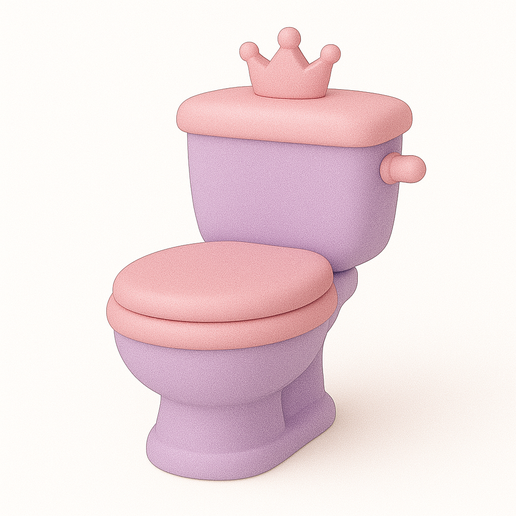 👸 Dollhouse Princess Toilet・ STL File for 3D printing・Cults