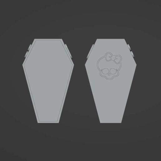 👹 Monster High Simple iCoffin Replacement・Free STL File for ・Cults