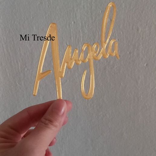 👑 Angela topper frontal・Archivo STL para Impresión 3D・Cults