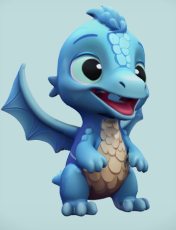 👶 Blue Baby Drake・Free STL File for 3D printing・Cults