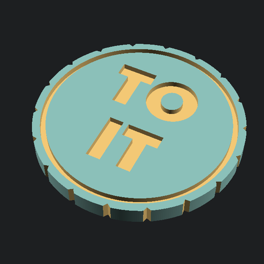 Fichier STL gratuit A Simple Round To It 🪙 (SCAD)・Design pour ...