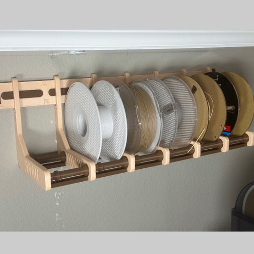 🪢 Wall-Mount Spool Holder for iTrack System – 1kg Filament Feeder・ STL ...