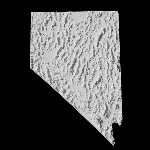 🇺🇸 USA State of Nevada Topographic Map - 3D Terrain Elevation - Relief ...